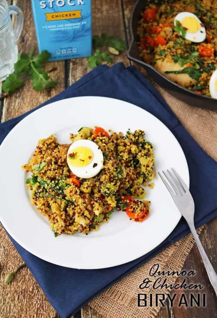 Quinoa & Chicken Biryani Recipe - Savory Spin