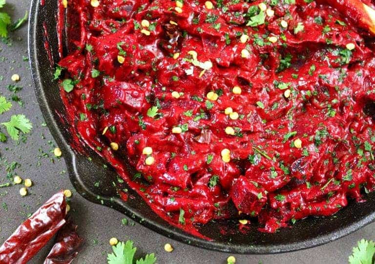 Easy Beetroot Curry (a dairy-free recipe)