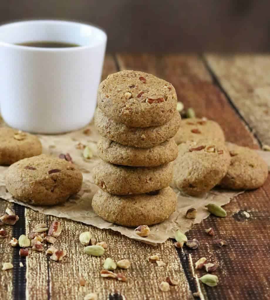 Ginger Cardamom Cookies (Sugar free and Gluten free)