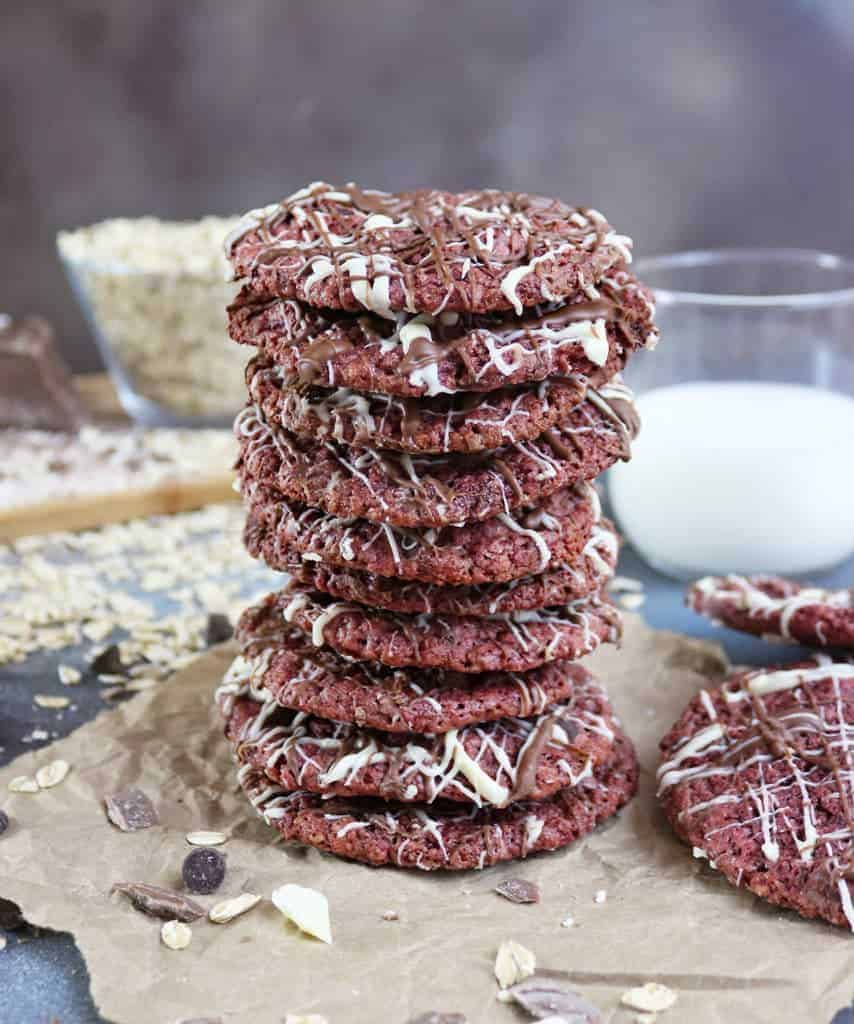 Triple Chocolate Beet Cookies (a healthier holiday treat)