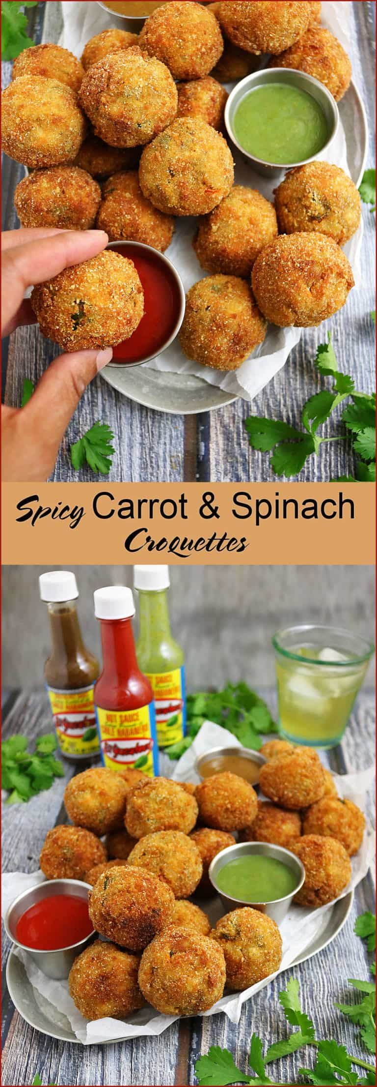 Easy Carrot Spinach Croquettes Recipe