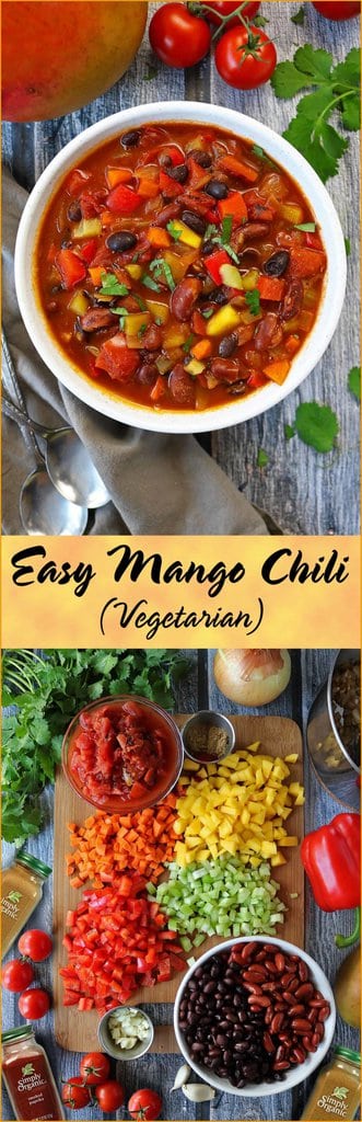Easy Spicy Mango Chili (A Vegetarian Recipe)