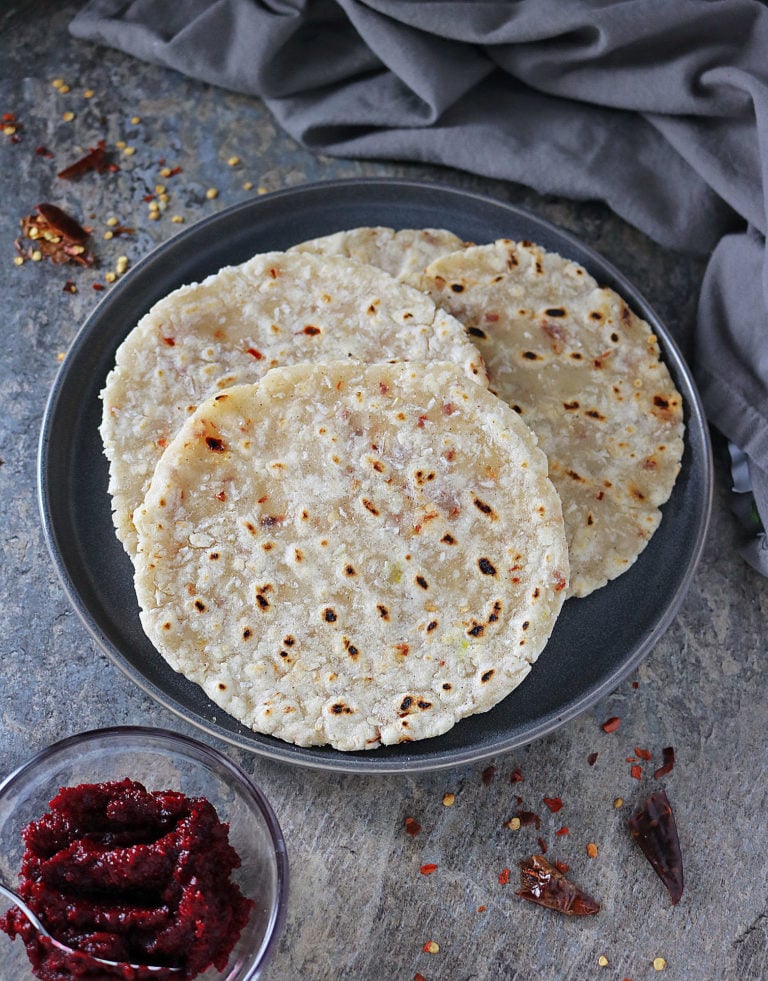 Easy Sri Lankan Coconut Roti Recipe (with Chili Flakes)