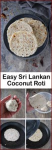 Easy Sri Lankan Coconut Roti Recipe (with Chili Flakes)