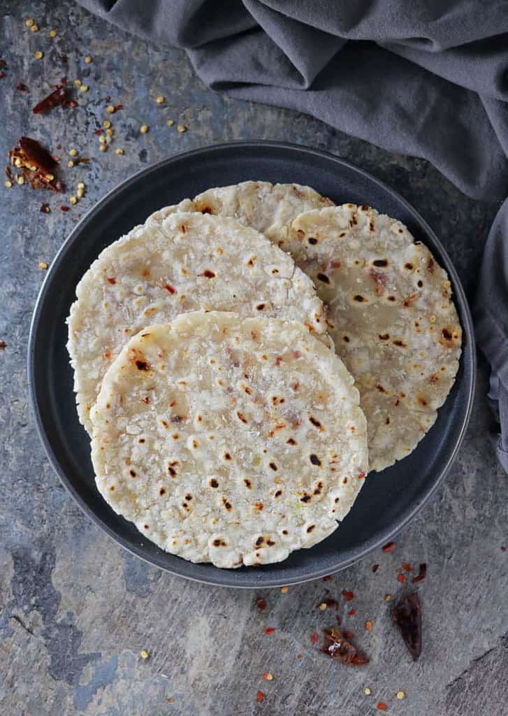 Easy Sri Lankan Coconut Roti Recipe (with Chili Flakes)