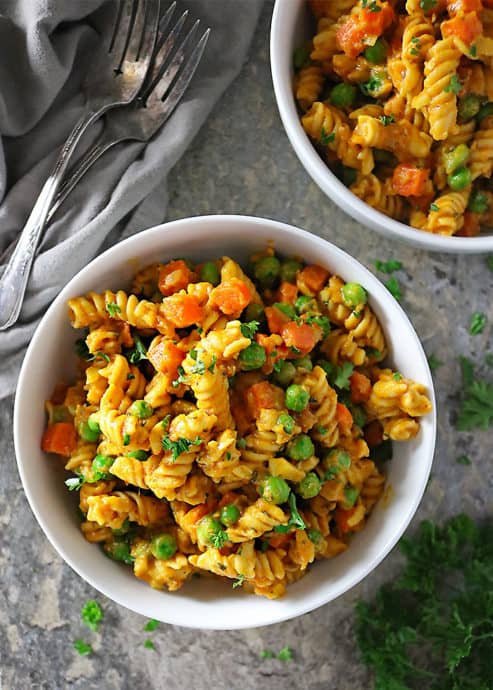 Creamy Coconut Pumpkin Pasta Recipe - Savory Spin