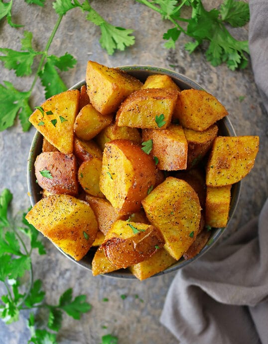 Easy Turmeric Potatoes Recipe - Savory Spin