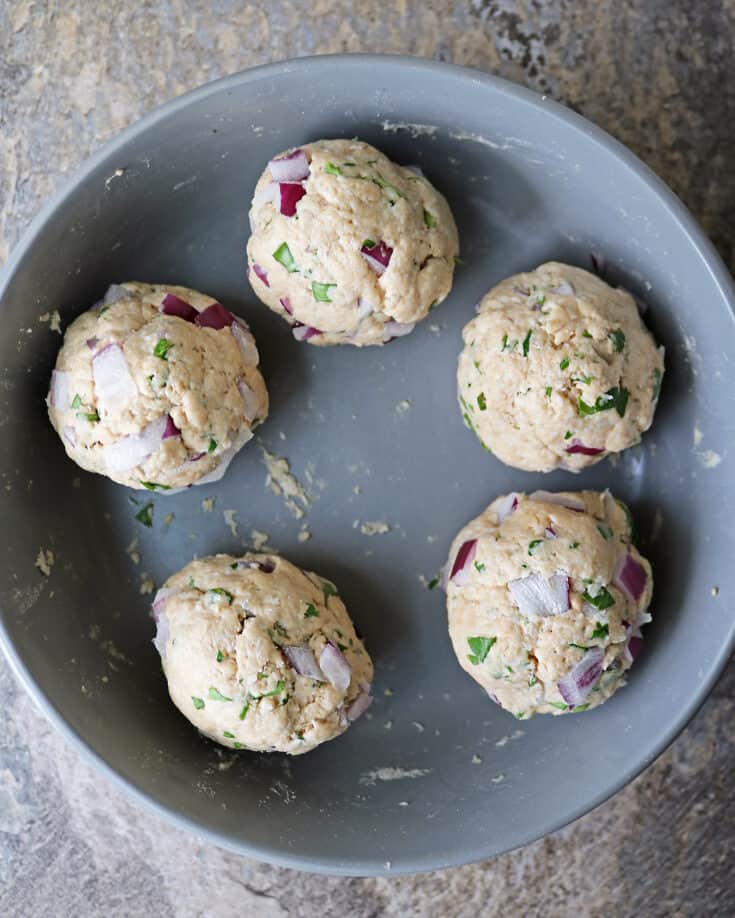 Sri Lankan Pol Roti with onion and herbs Recipe - Savory Spin