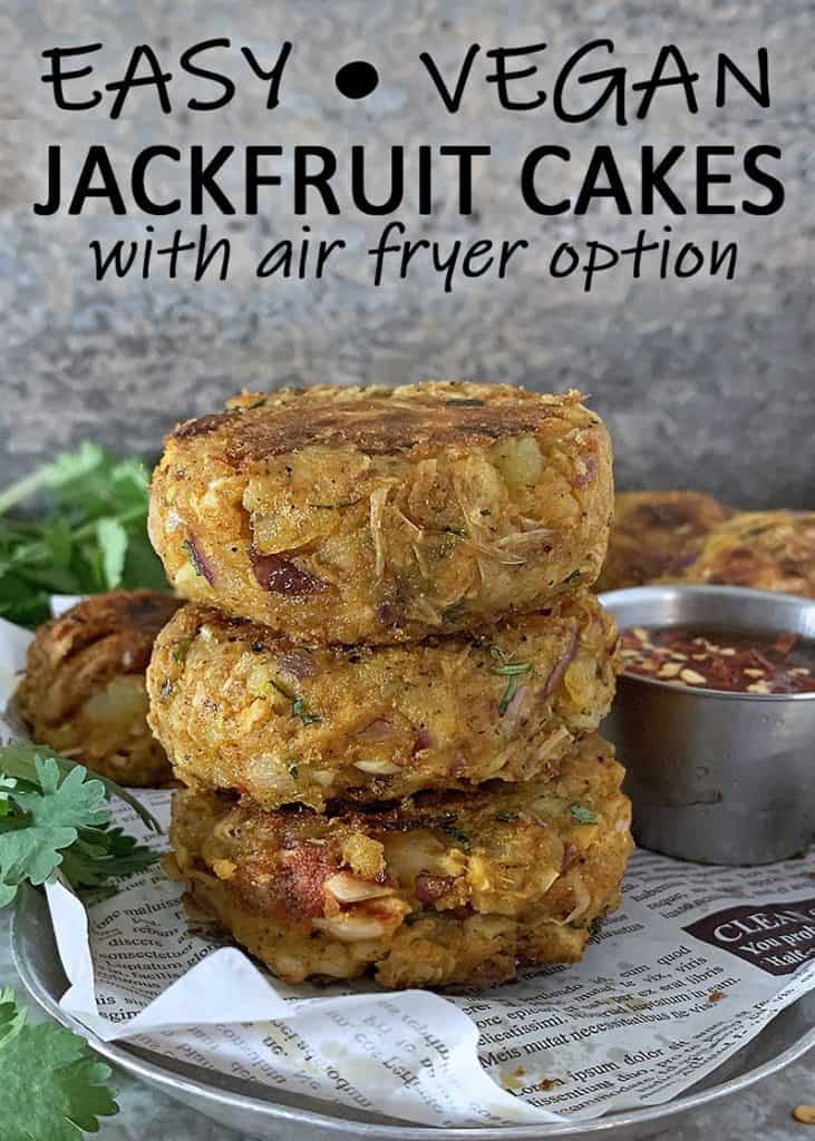 Jackfruit Cakes with Canned Green Jackfruit - Savory Spin