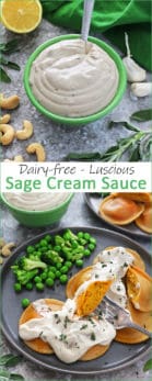 Dairy-free Sage Cream Sauce Recipe - Savory Spin