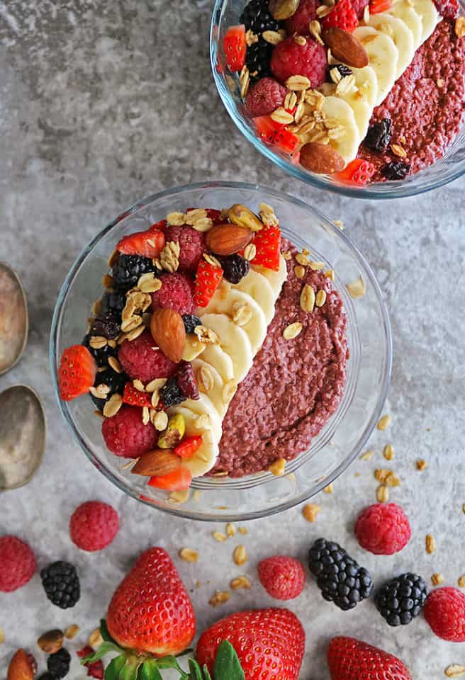 Easy Creamy Açai Chia Pudding Recipe - Savory Spin