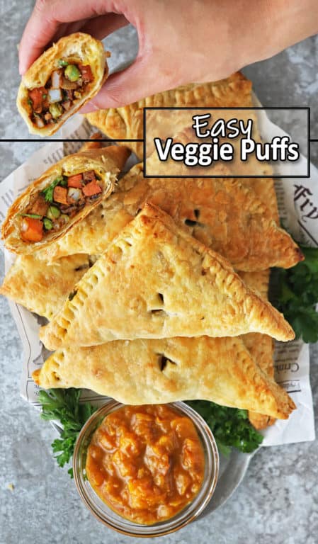 Easy Veggie Puffs (A Vegetarian Recipe by Savory Spin)