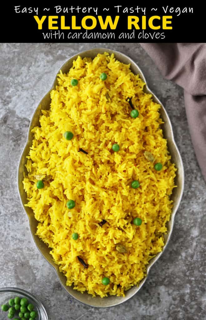Easy Yellow Rice with Cardamom & Cloves