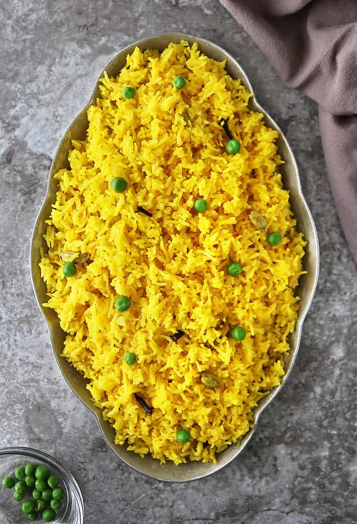 Easy Yellow Rice with Cardamom & Cloves