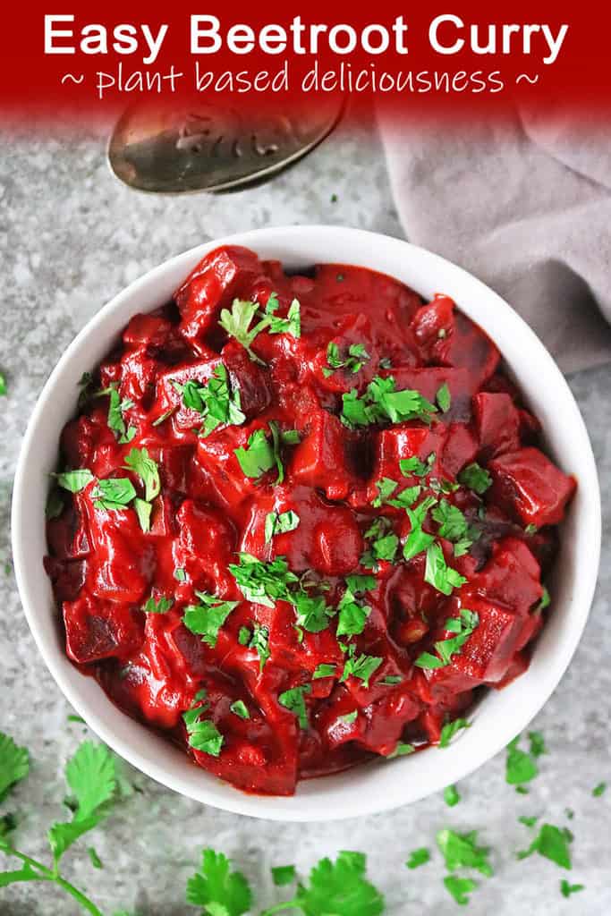 Easy Beetroot Curry (a dairy-free recipe)