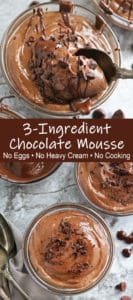 3-Ingredient Chocolate Mousse Recipe - Savory Spin
