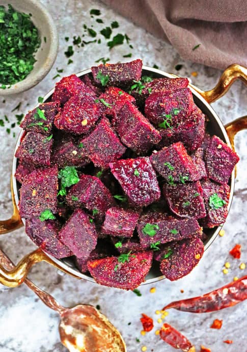 Oven Roasted Purple Sweet Potatoes - Savory Spin