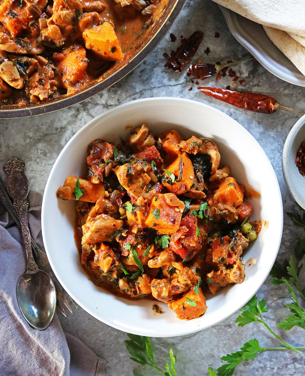 One Pot Easy Sweet Potato Curry - Savory Spin