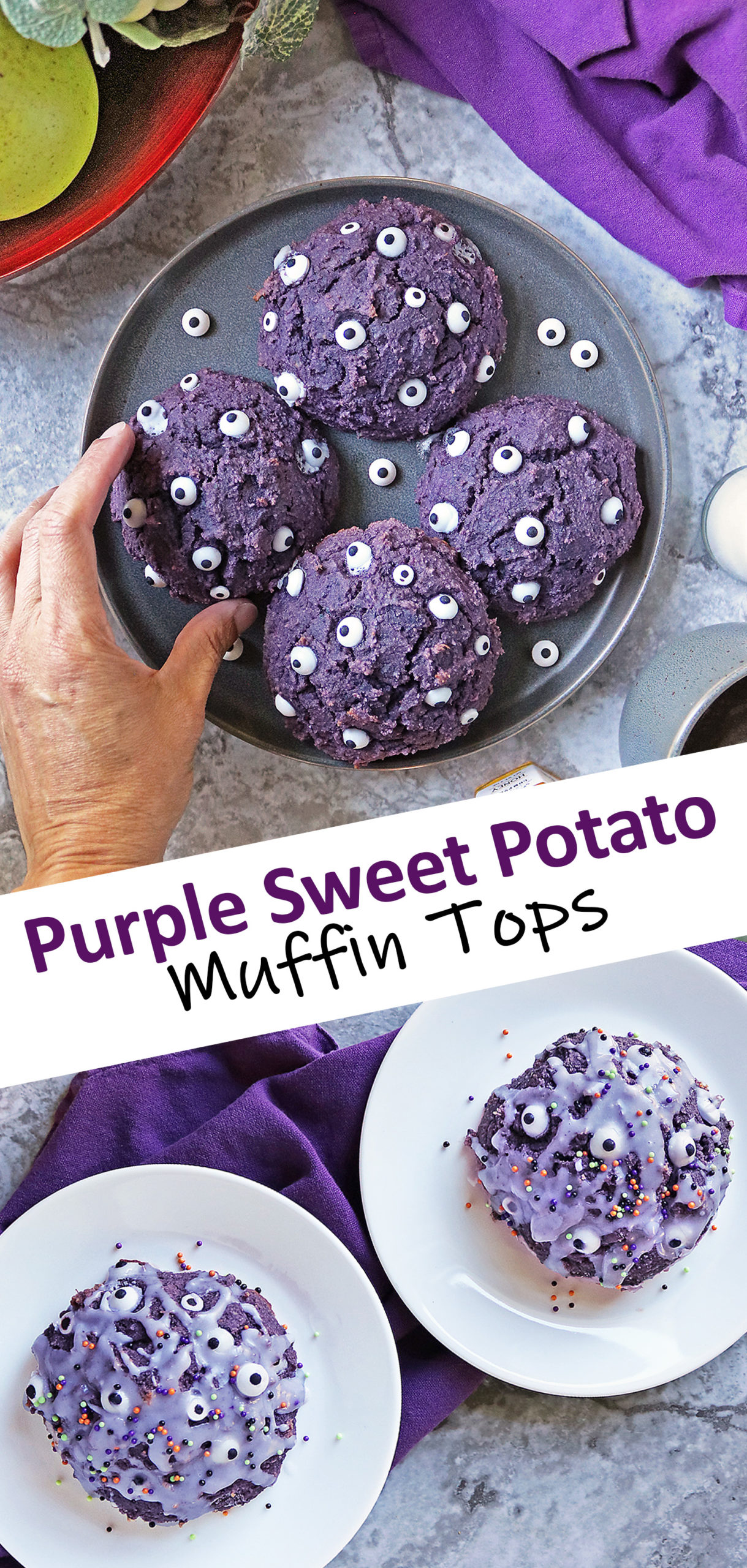 Purple Sweet Potato Muffin Tops