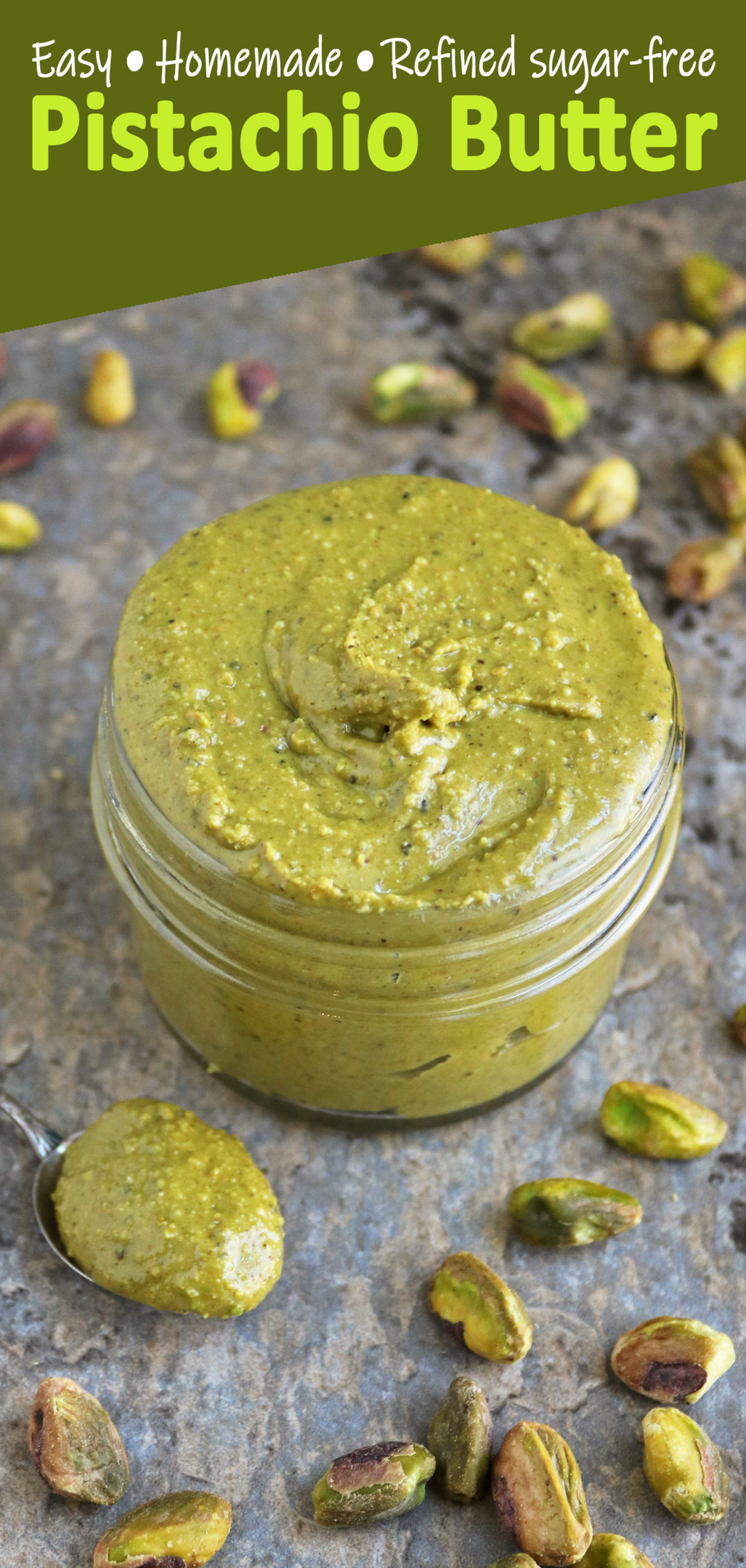 2-ingredient Pistachio Butter Recipe (Homemade)