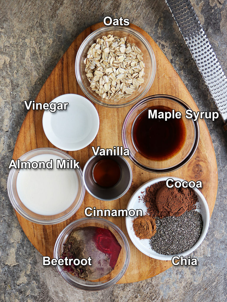 Red Velvet Overnight Oats (Made without Red Dye)