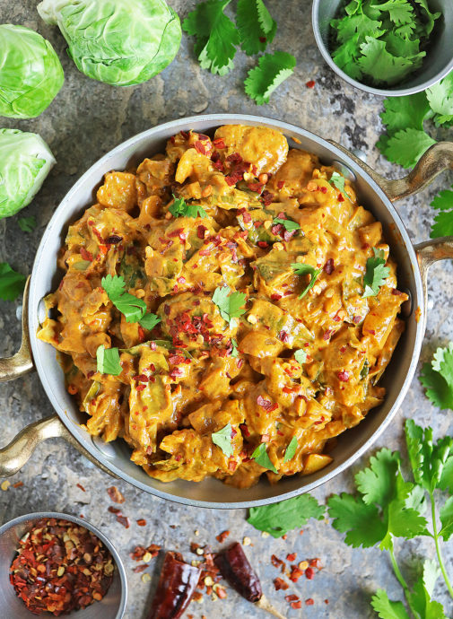Easy Brussels Sprouts Curry - Savory Spin