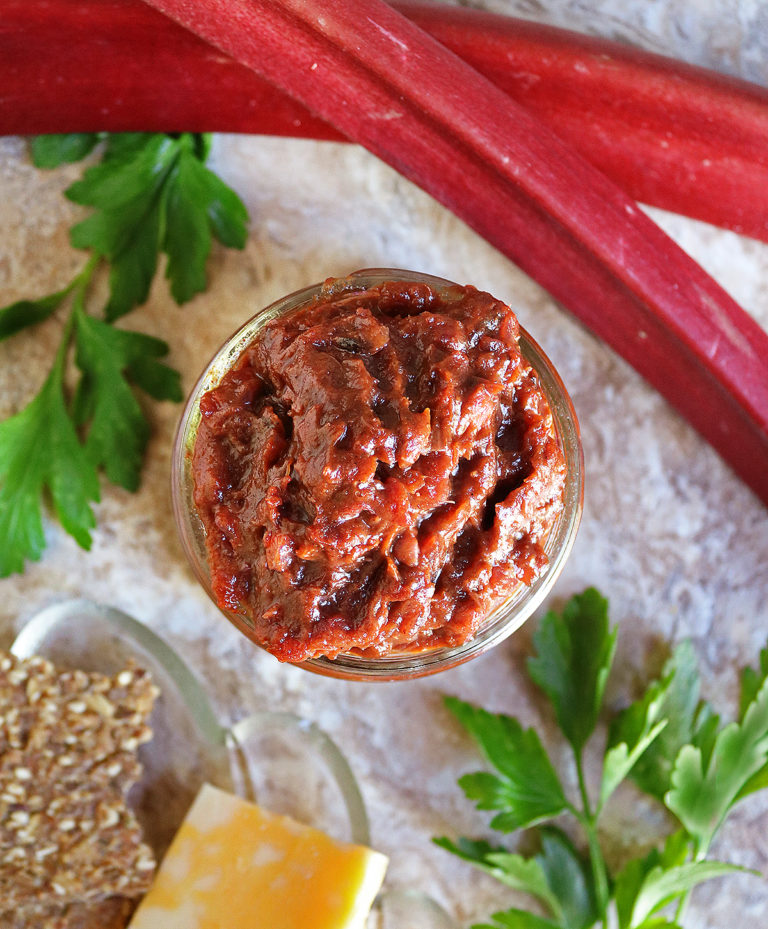 Easy Rhubarb Chutney Recipe - Savory Spin