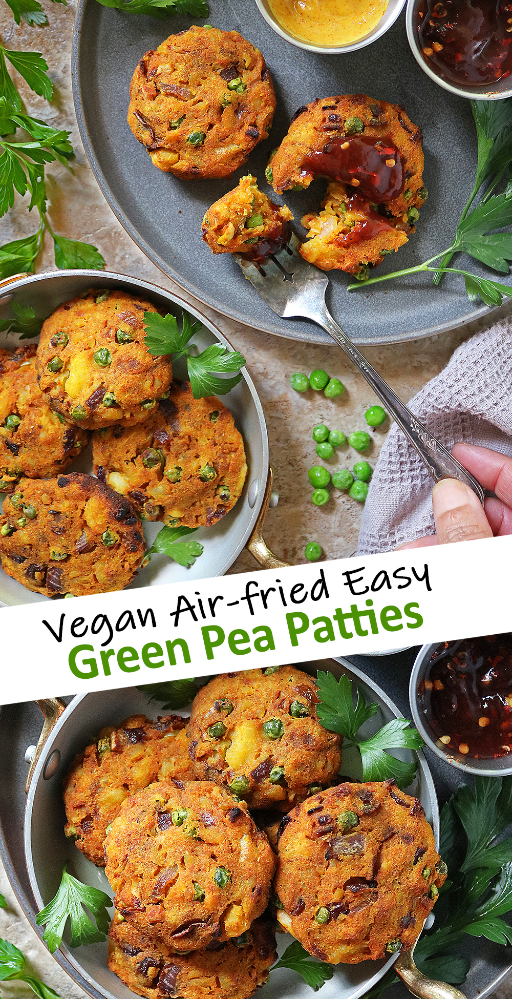 Easy Green Pea Patties - Savory Spin
